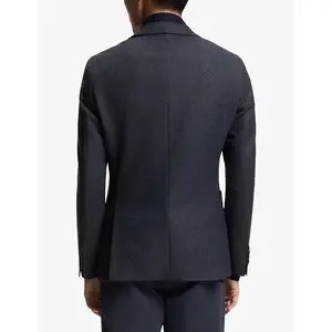 BOSS Slim-fit Wool-blend Jacket With Removable Lining