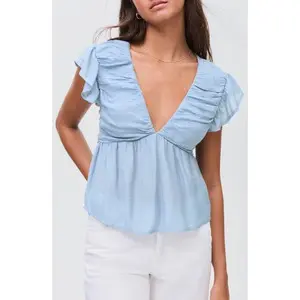 Mango Ruched Blouses