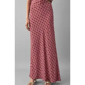 Mango Printed Maxi Skirt - Pastel Pink
