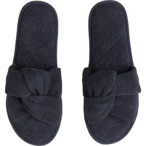 Barefoot Dreams Cozy Terry Slipper - Indigo