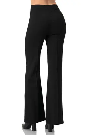 IVONNE Classic Tailored Straight-leg Wool Pants - Black
