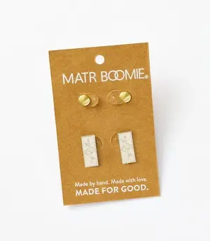 MATR BOOMIE Haveli Etched Earring Set