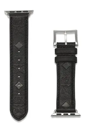 Mcm Apple Watch Band In Embossed Leather