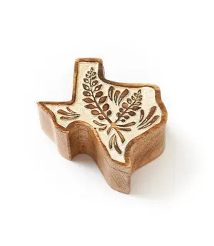 MATR BOOMIE Texas Bluebonnet Keepsake Box - Beige