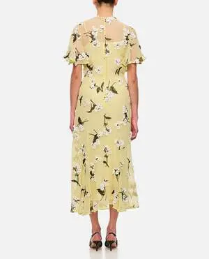 Erdem Midi Dress With Floral Embroidery
