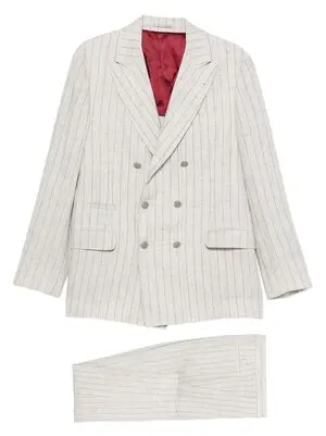 Brunello Cucinelli Linen Double-breasted Suit