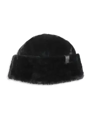 Rag & Bone Kennedy Faux Fur Bucket Hat - Black