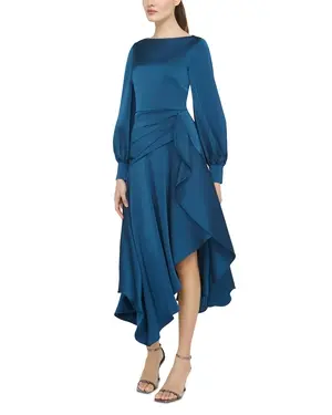 Theia Florence Handkerchief Hem Dress