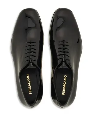 FERRAGAMO Astro Patent Leather Oxfords