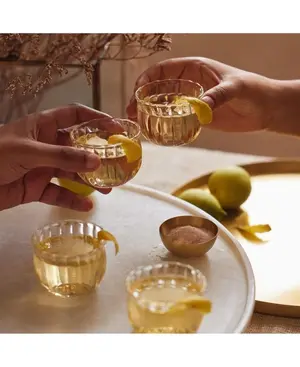 FLECK Kira Glass Cups Set Of 4