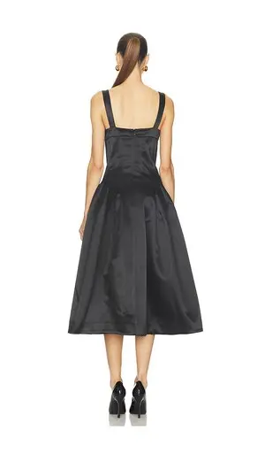 NICHOLAS Corset Waist Midi Dress