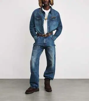CHERRY LOS ANGELES Western Denim Shirt