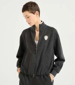 Brunello Cucinelli Cashmere-blend Crest Jacket