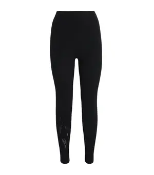 Wolford Net-panel Rose Leggings