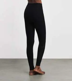 Wolford Net-panel Rose Leggings