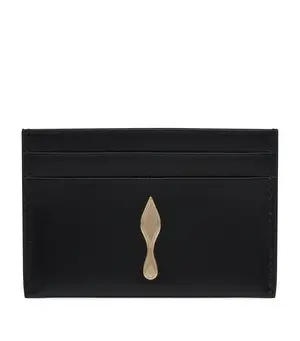 CHRISTIAN LOUBOUTIN Bettina Calfskin Card Holder - Black