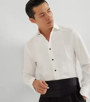 Brunello Cucinelli Cotton Tuxedo Shirt