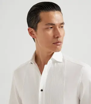 Brunello Cucinelli Cotton Tuxedo Shirt