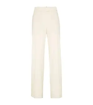 Brunello Cucinelli Wool-blend Gabardine Cigarette Trousers