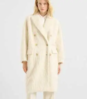 Brunello Cucinelli Alpaca-blend Double-breasted Coat