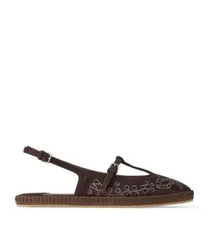 JIMMY CHOO Aimee Slingback Espadrille Flats