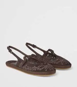 JIMMY CHOO Aimee Slingback Espadrille Flats