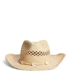 Lack Of Color Raffia Cowboy Hat - Neutral