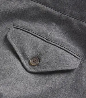 Ralph Lauren Purple Label Wool Pleated Byron Trousers