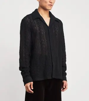 Séfr Wool-blend Lace Jagou Shirt