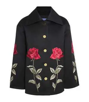 LEO LIN Rose-embroidered Leyna Jacket