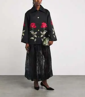 LEO LIN Rose-embroidered Leyna Jacket