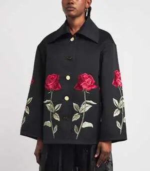 LEO LIN Rose-embroidered Leyna Jacket