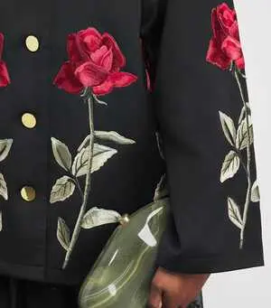 LEO LIN Rose-embroidered Leyna Jacket