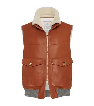 Brunello Cucinelli Textured Vests For Men