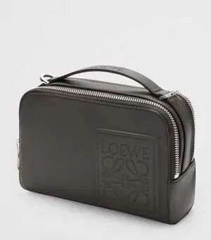 Loewe Mini Leather Camera Bag With Embossed Anagram Patch
