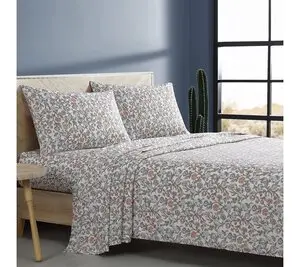 Wrangler Westward Floral Beige Full Microfiber Heet Set - One-color