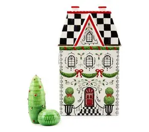 MACKENZIE-CHILDS As Is Holly Village Cottage House - One-color