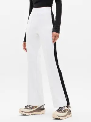 Athleta High Rise Flare Pant - White/black