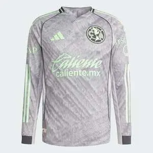 Adidas Club America 25/26 Third Authentic Long Sleeve Jersey - Grey Two