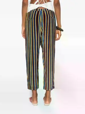 YAVI Striped Drawstring Trousers
