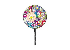 TAKASHI MURAKAMI X Casetify: Flowers Bloom Powerthru Magnetic Wireless Charger - Black