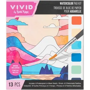 BREA REESE Watercolor Pad Kit - Multicolored