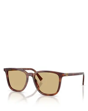 Miu Miu Square Sunglasses, 53mm - Yellow