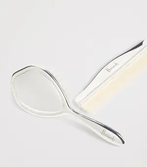 Harrods Plated Brush And Comb Set