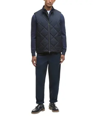 Barbour City Harrington Quilted Gilet Vest - Navy