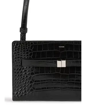 TOTEME Belted Croc Embossed Leather Crossbody