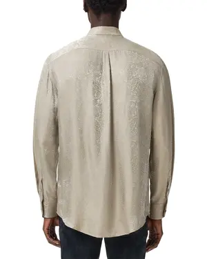 John Varvatos Vito Printed Long Sleeve Button Front Shirt