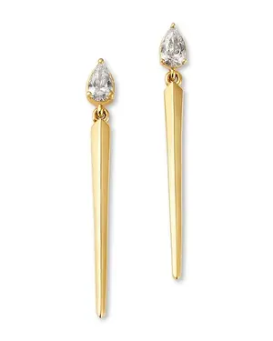 Bloomingdale'S Pear Shaped Diamond Drop Earrings 0.30 Tcw - Gold