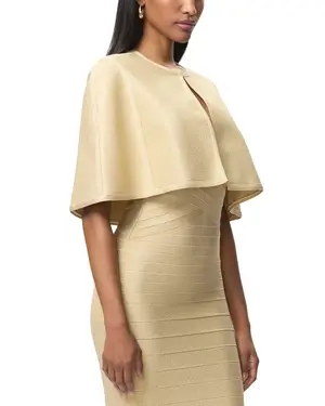 Herve Leger The Juliette Cape - Metallic Gold
