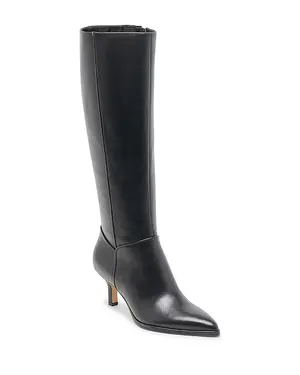 Dolce Vita Aldy Leather Boots - Black Leather